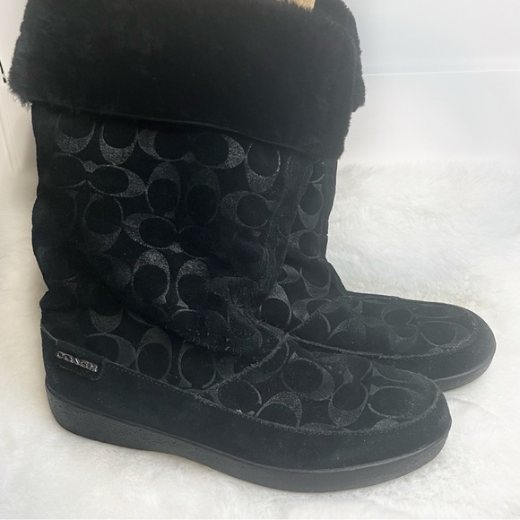 Coach | Shoes | Coach Womens Tamala Signature Boots Sz 8 | Poshmark